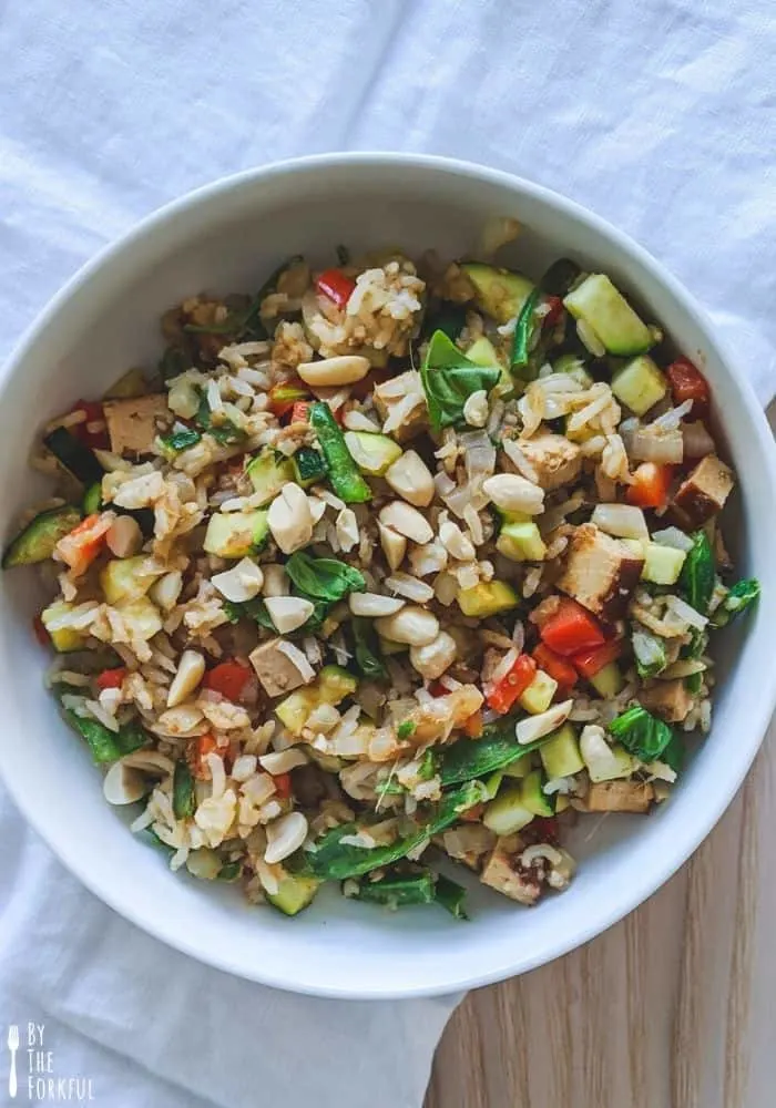 Vegan Green Curry Fried Rice Recipe - By The Forkful
