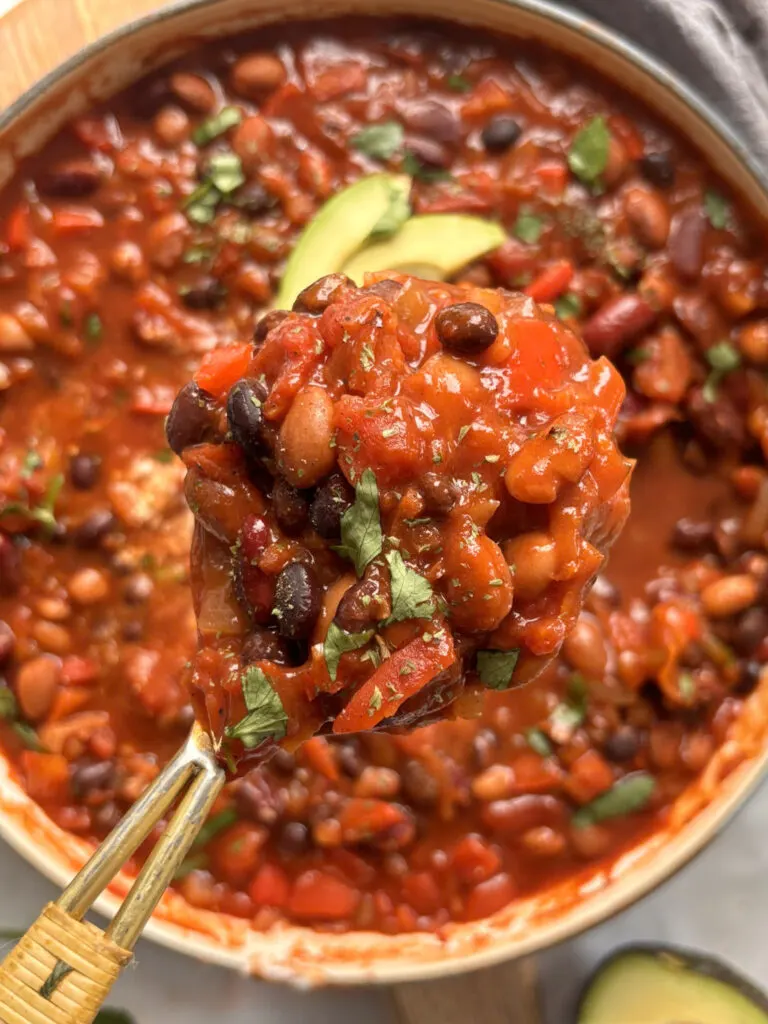 Easy Bean Chilli Recipe - By The Forkful