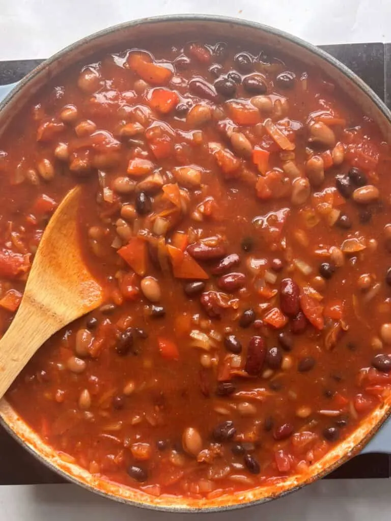 Easy Bean Chilli Recipe - By The Forkful