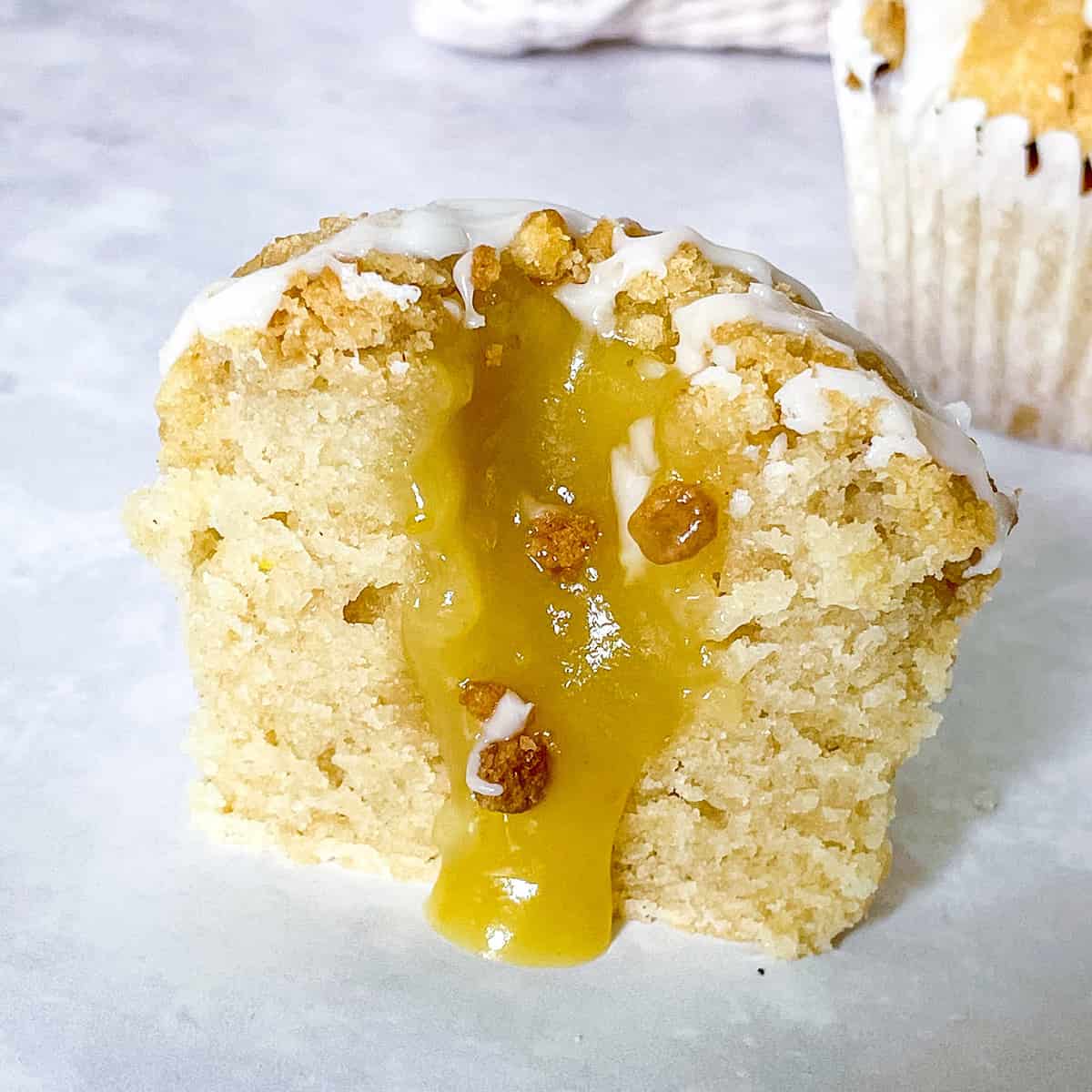 Lemon Drizzle Muffins - By The Forkful