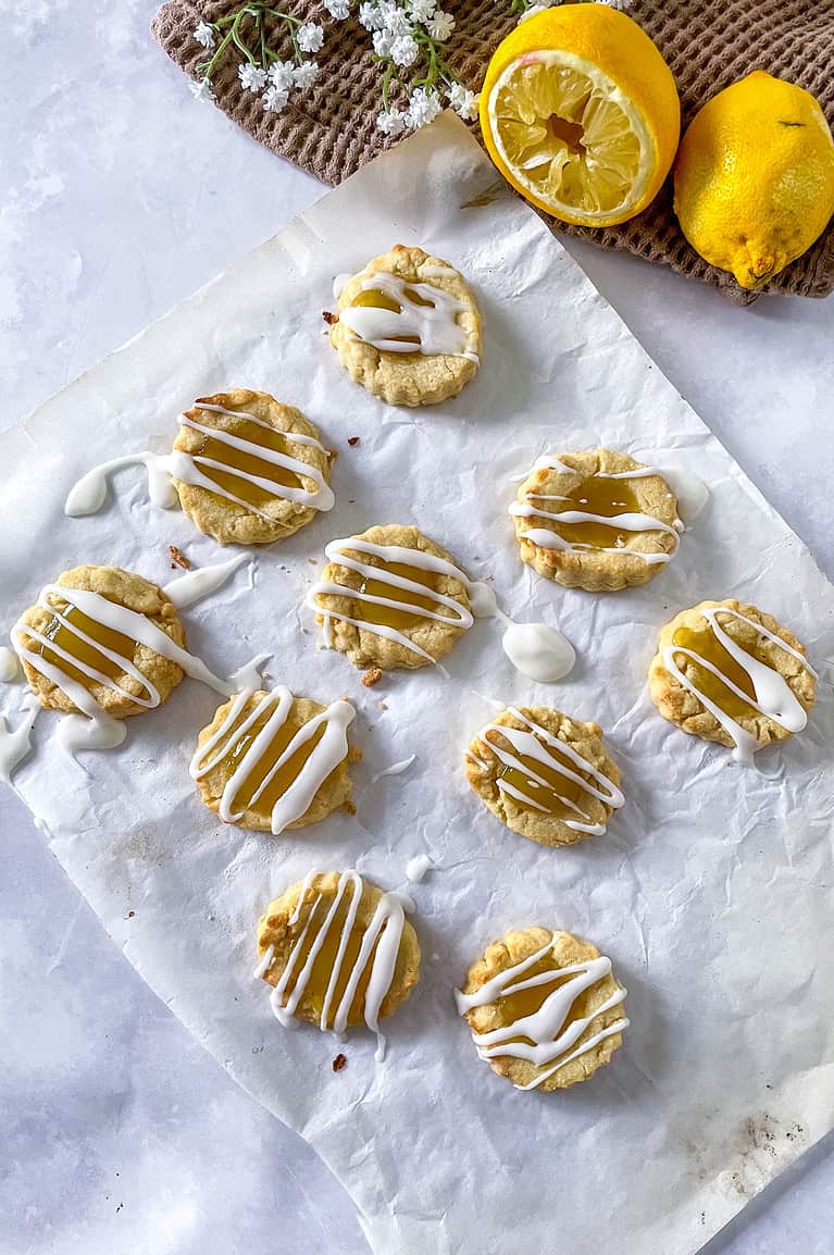 Lemon Curd Biscuits - By The Forkful