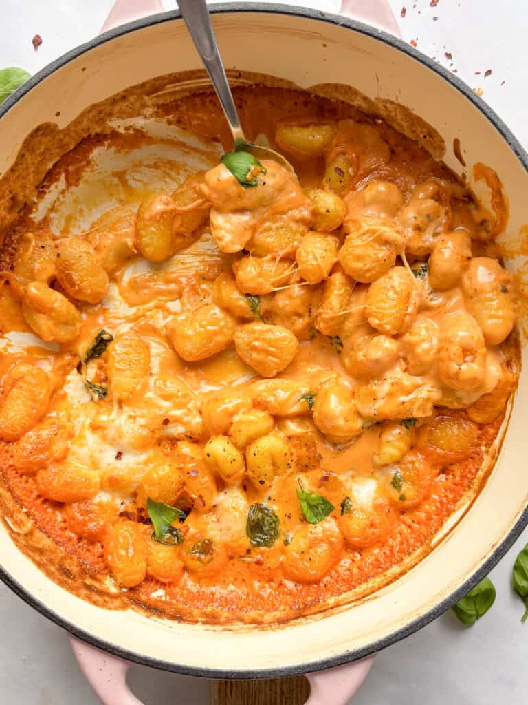 One-Pot Baked Gnocchi Alla Vodka - By The Forkful