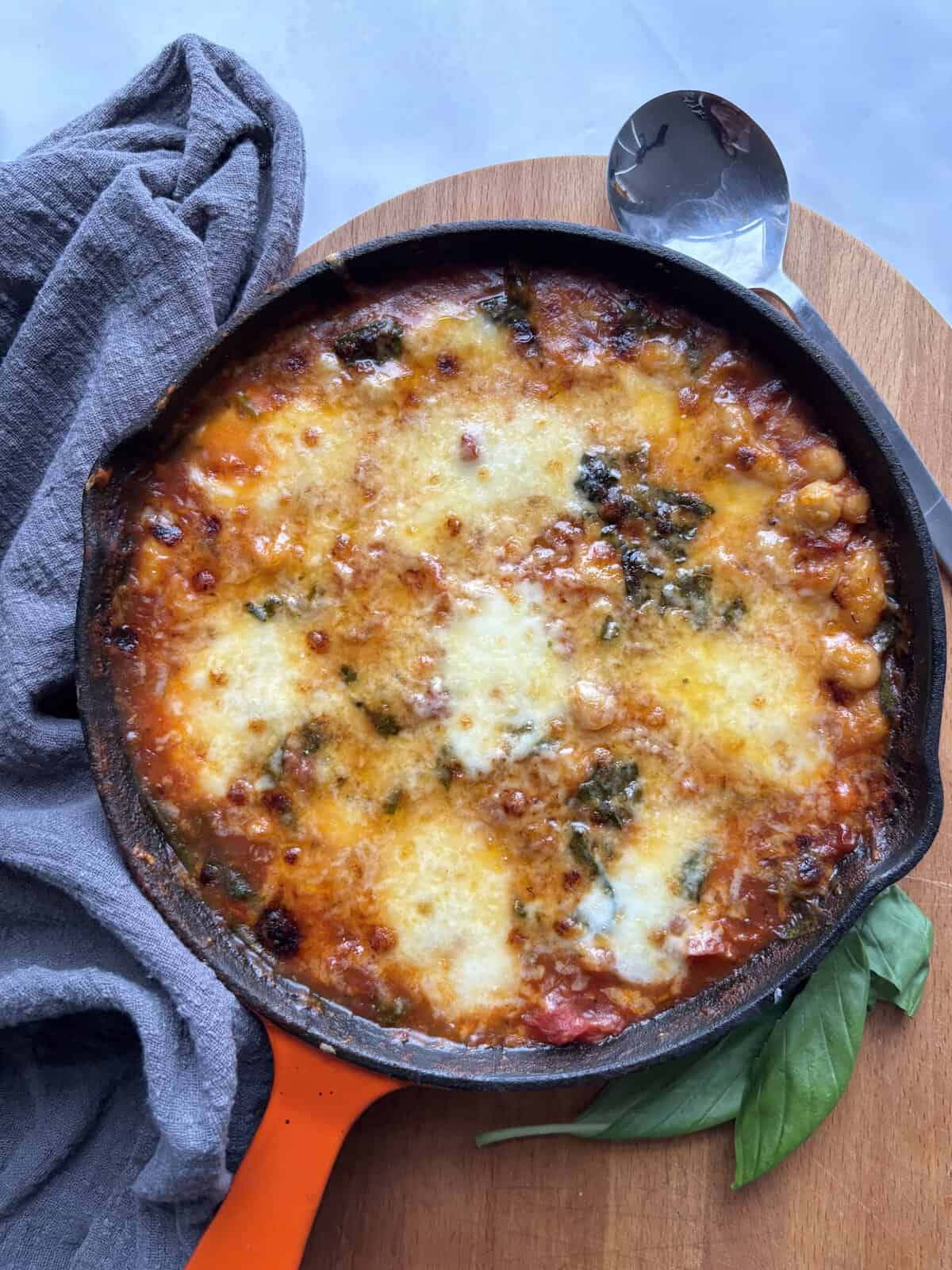 Cheesy White Bean Tomato Bake - By The Forkful