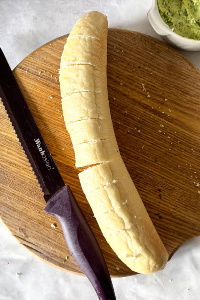 Easy Baguette Garlic Bread - By The Forkful