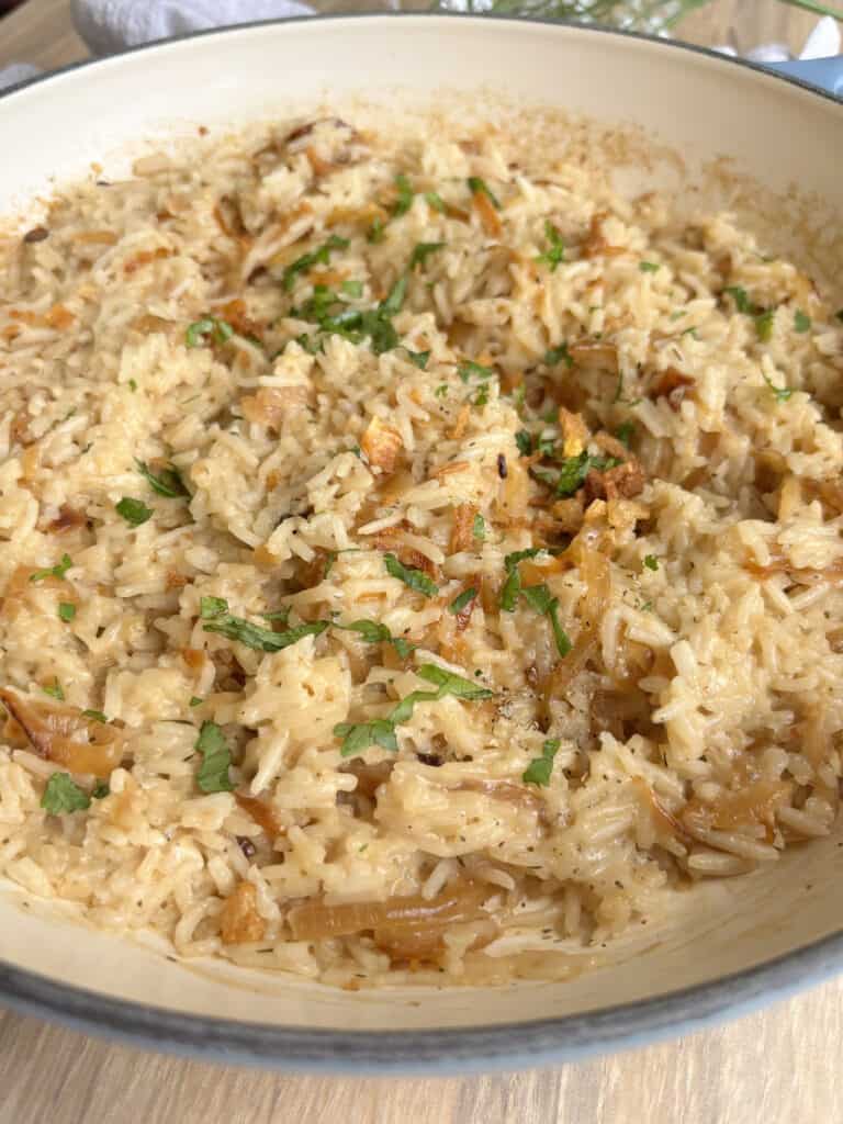 French Onion Rice - By The Forkful