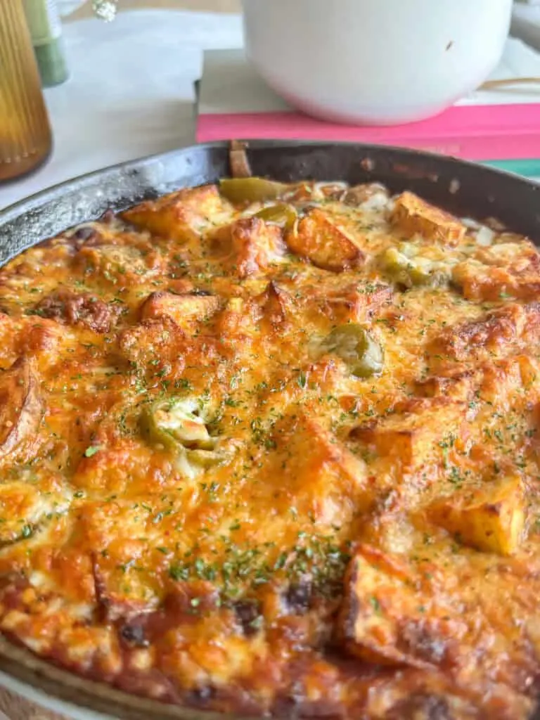 Cheesy Potato and Black Bean Bake - By The Forkful