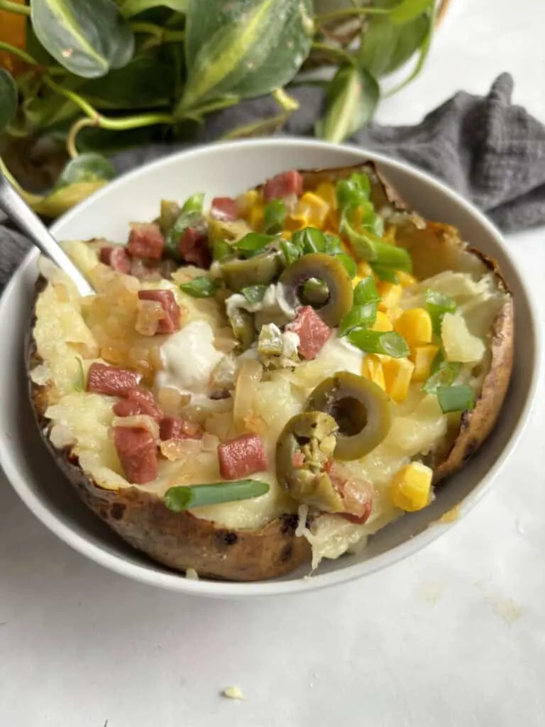 Kumpir (Turkish Stuffed Baked Potato) - By The Forkful