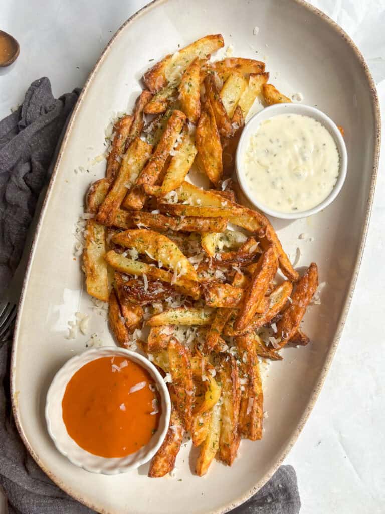 Garlic Parmesan Fries - By The Forkful