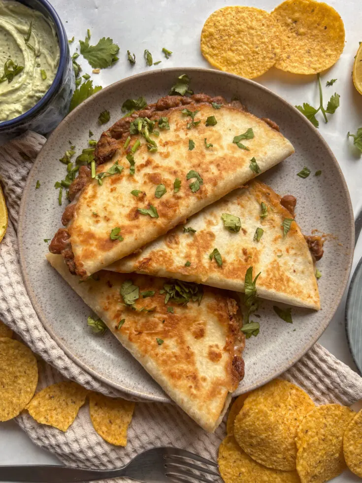 Crispy Refried Bean Tacos - By The Forkful