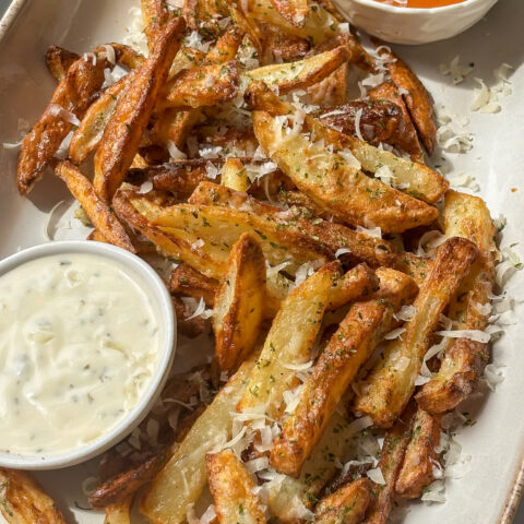 Garlic Parmesan Fries - By The Forkful