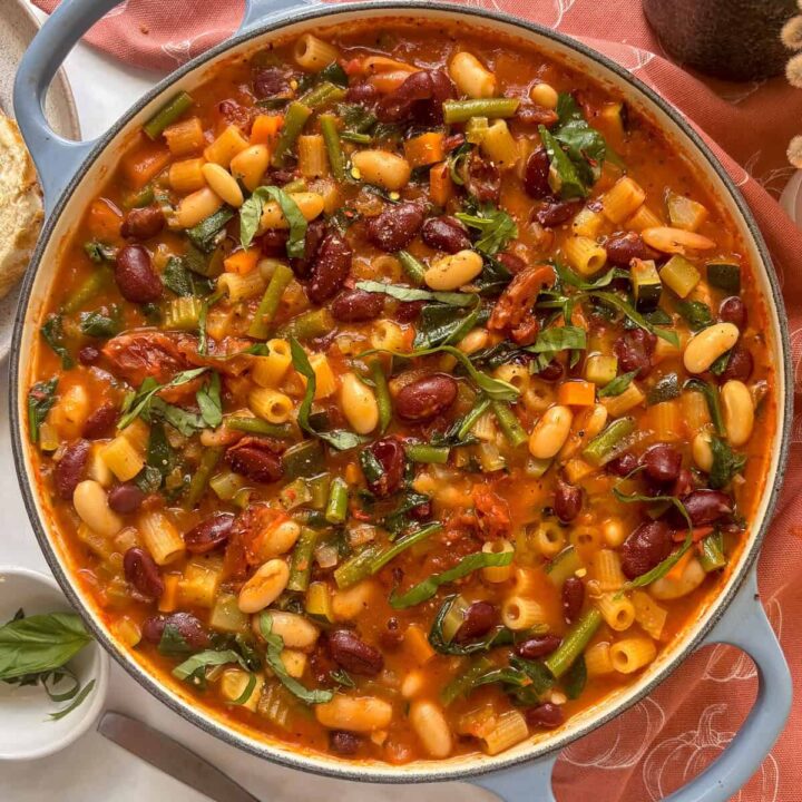 Traditional minestrone soup recipe store