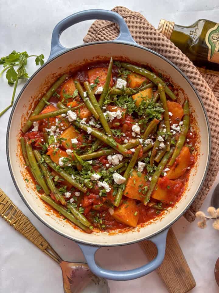 Fasolakia (Greek Green Beans) - By The Forkful
