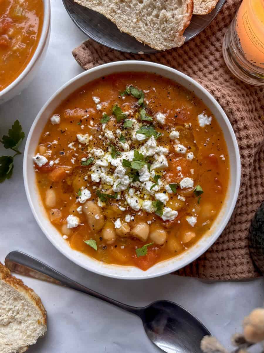 Greek White Bean Soup (Fasolada) - By The Forkful