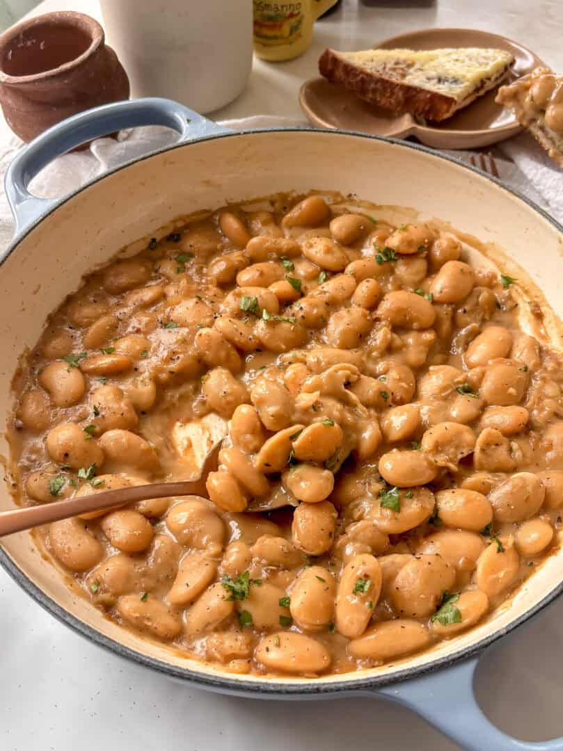 French Onion Butter Beans - By The Forkful