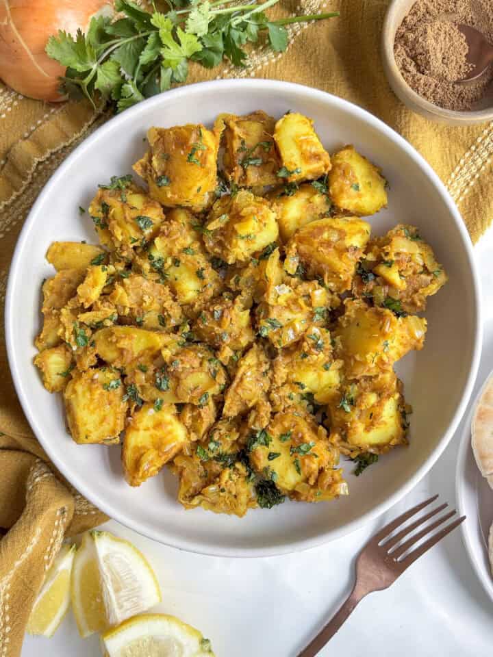 Easy Curried Potatoes | By The Forkful